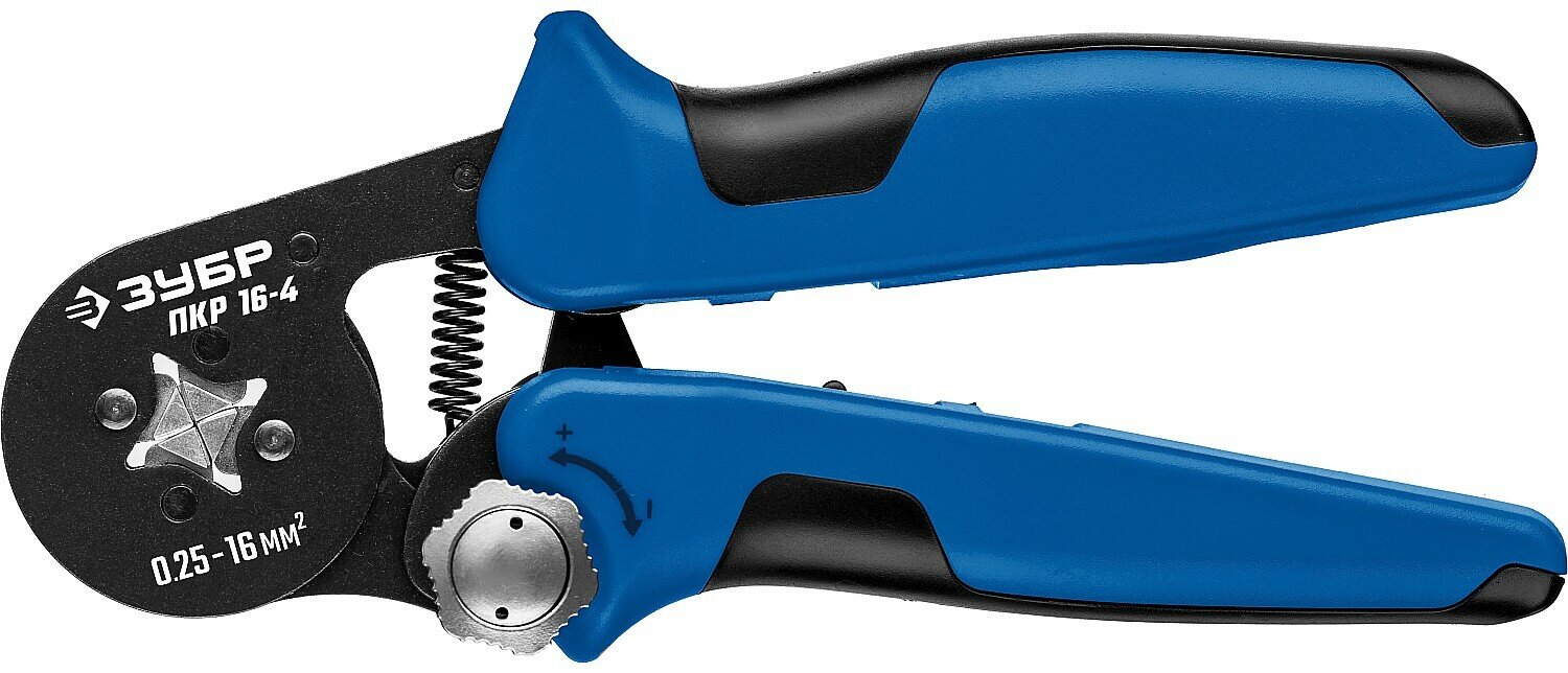 ЗУБР 0.25-16 мм. кв, для втулочных наконечников, пресс-клещи ПКР-16-4 Профессионал