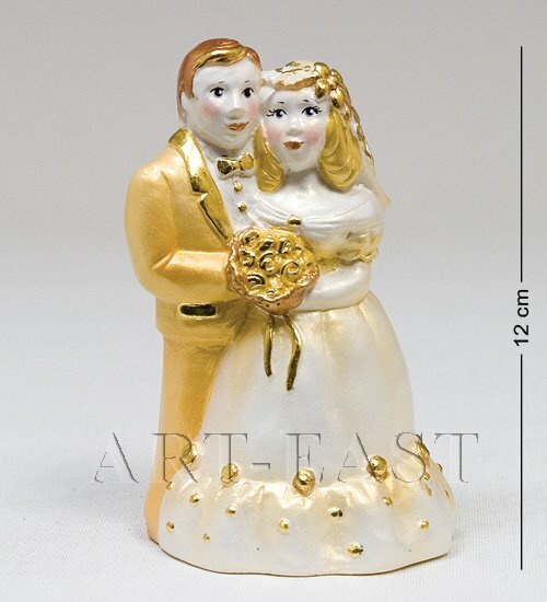 Фигурка гипсовая Венчальная парочка зол. 15683 113-15683