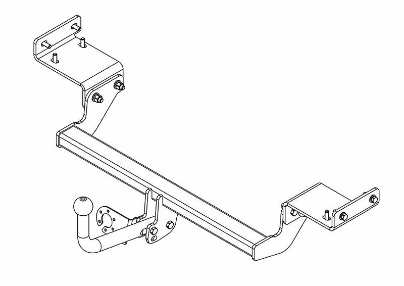 Фаркоп на KIA CEE'D (2012-2018) (без электрики, паспорт/сертификат в комплекте) Автос. KI 27