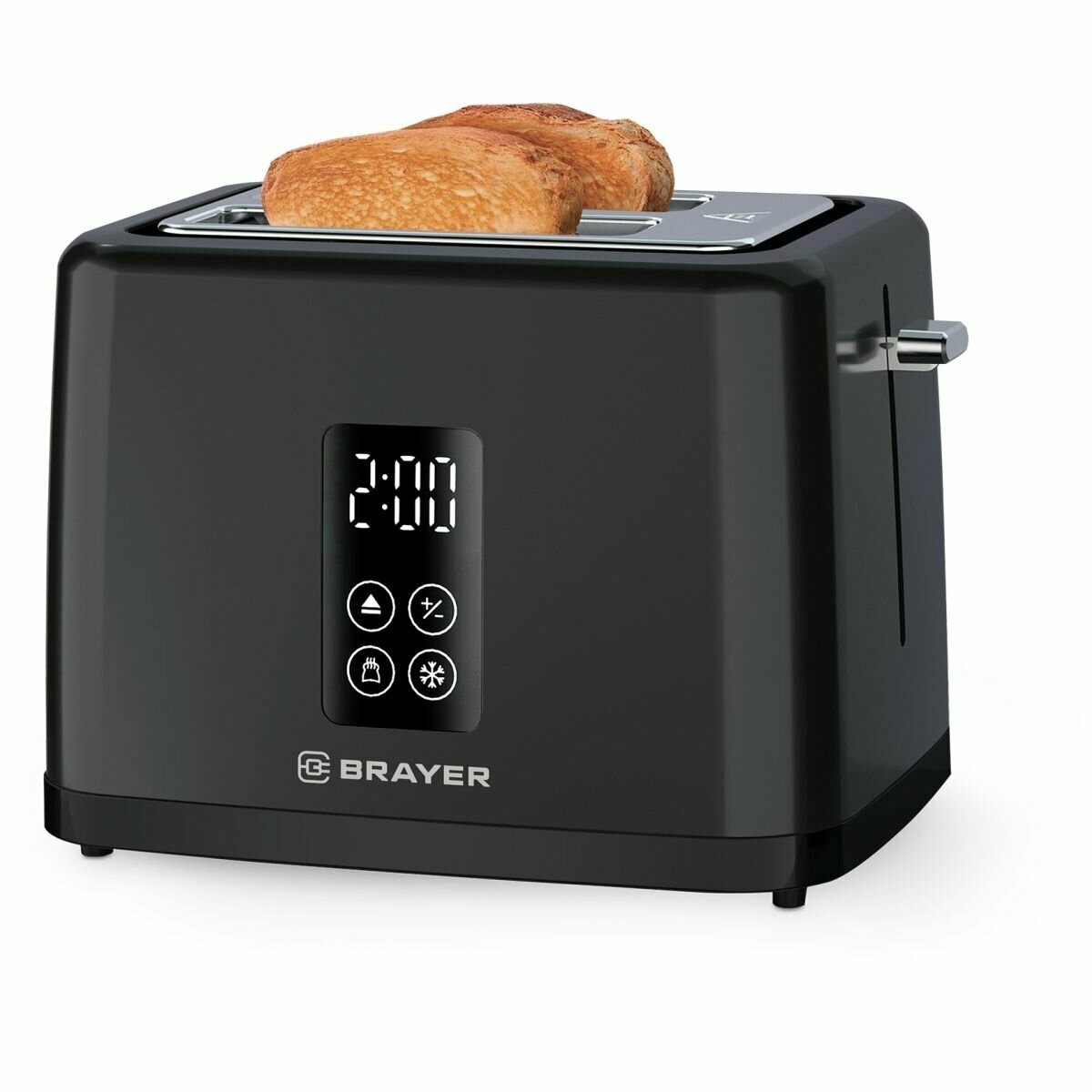 Тостер BRAYER BR 2113, 930 Вт, электронное управление, пластик/металл, черный