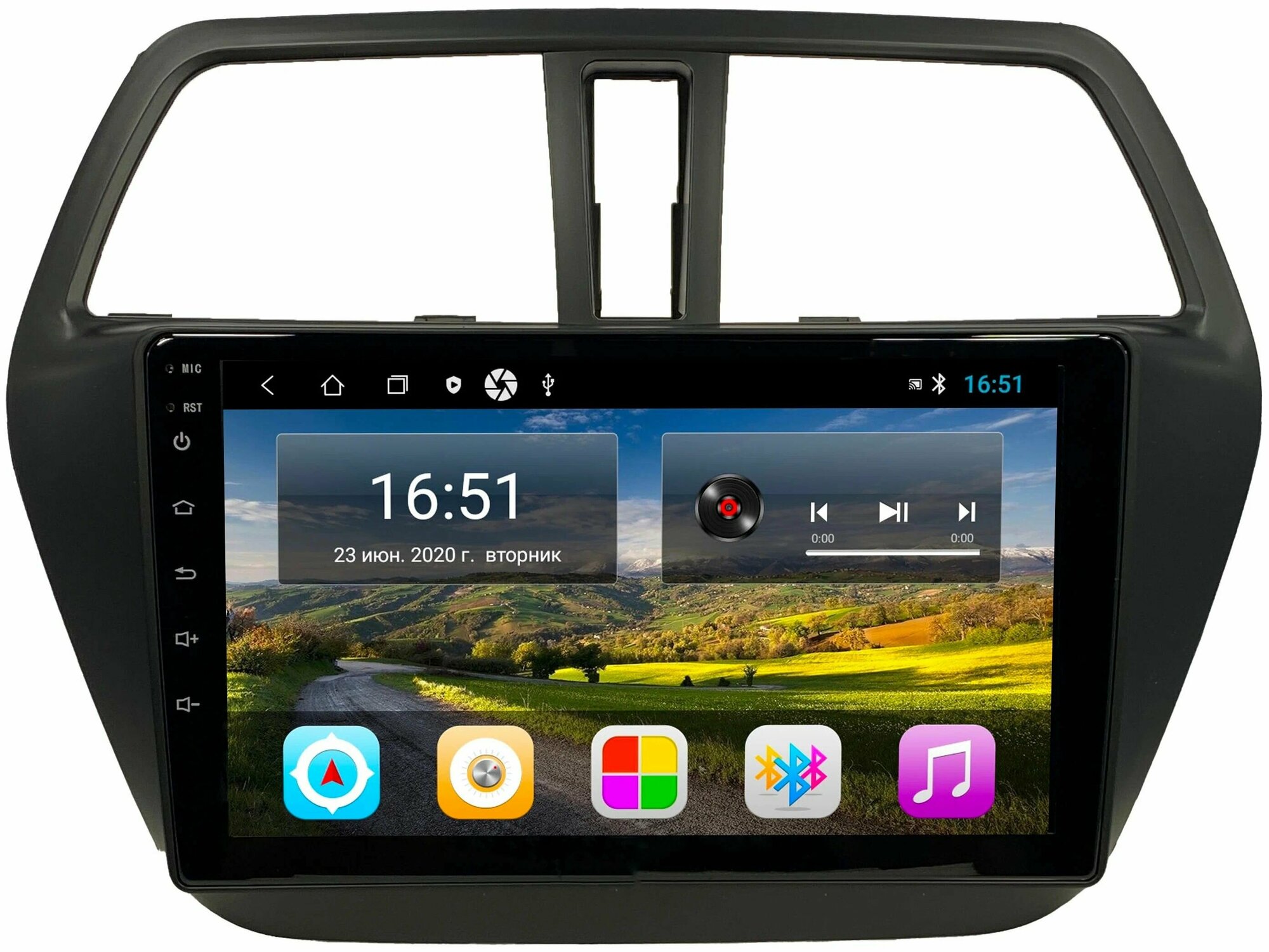 Автомагнитола с рамкой 2 din 9 дюймов для Suzuki SX4 2 S-Cross 2013-2024 / Android 2Gb+32Gb / GPS / Bluetooth / Wi-Fi / FM-радио