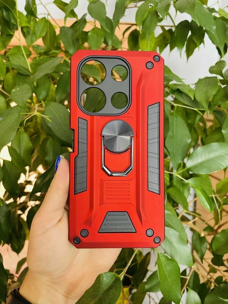 Чехол противоударный для Infinix Note 30i / Инфиникс Ноте 30i military (Красный)