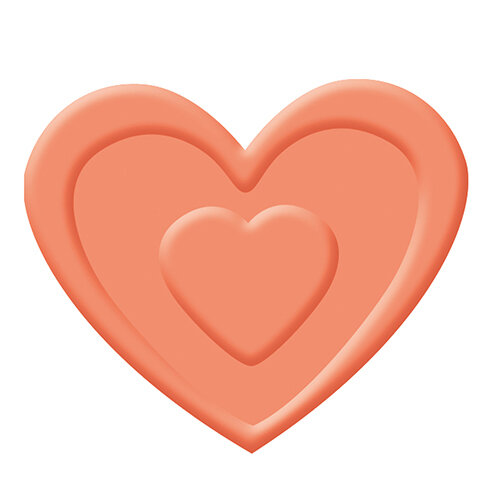 Дырокол с эмбоссингом Сердце 1776069