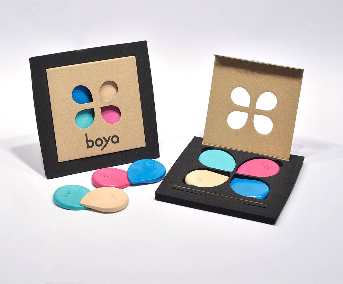 Пастель восковая для рисования Boya, набор мелков 16 х 16 см разноцветные BOYA d.o.o. 4 SET/VINTAGE
