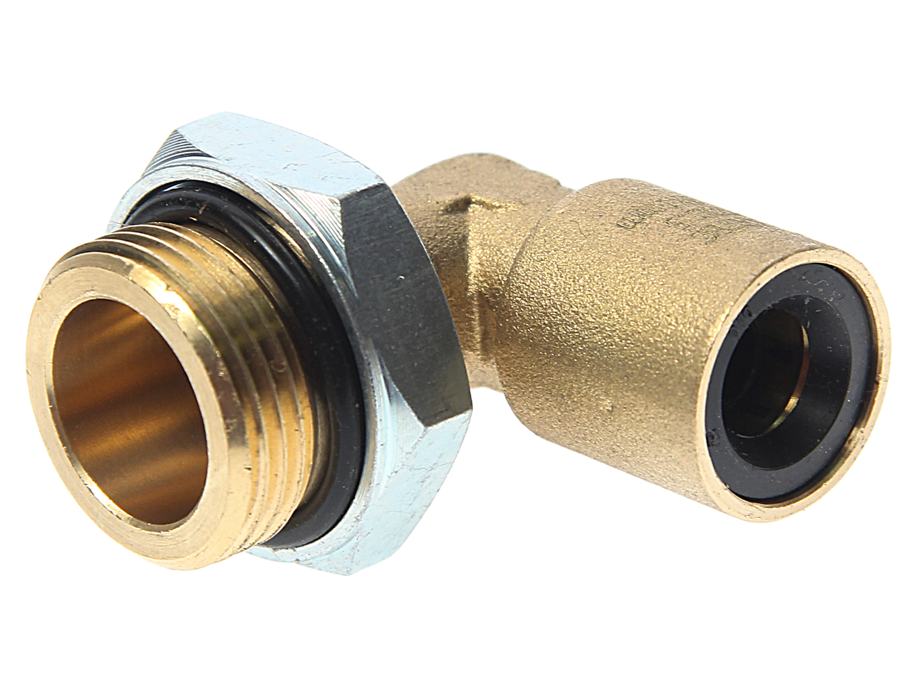 Соединитель трубки ПВХ, полиамид d=10мм (наружная резьба) М22х1.5 угольник латунь ПВХ STARTEC