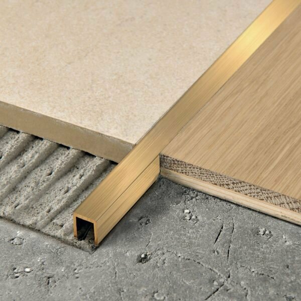 PROCANAL - Профиль П-образный 10х10х10 длина 2.7 метра латунь шлифованная . Progress Profiles. PCLOS 10