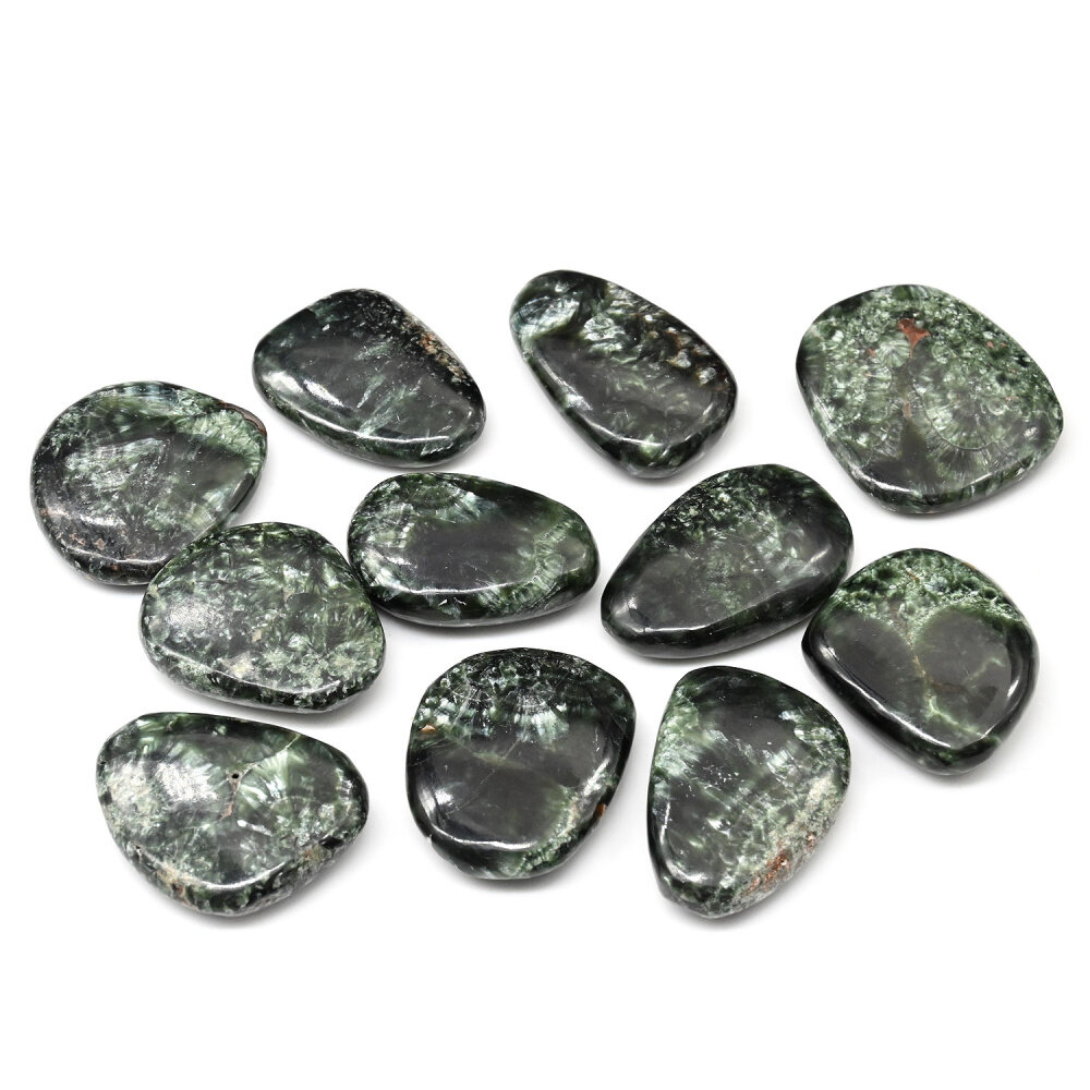 Галька из серафинита 36*26*10мм. (Н) .