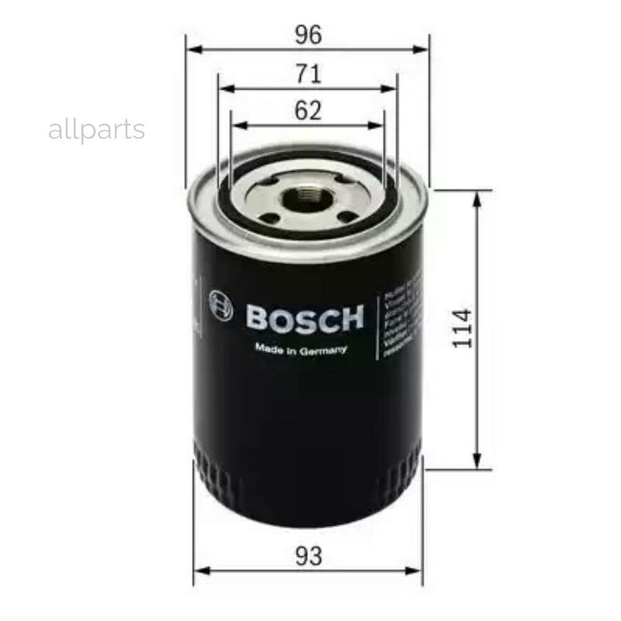BOSCH 0451104014 фильтр масляный!\ Landrover Discovery/Range Rover 2.5TDi/3.9-4.6 V8 89>