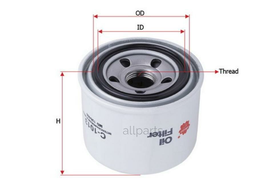 SAKURA C1013 Sakura Фильтр масляный C1013