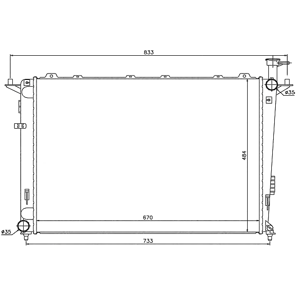 STELLOX 10-26509-SX (1026509_SX / 253102P500) радиатор двигателя