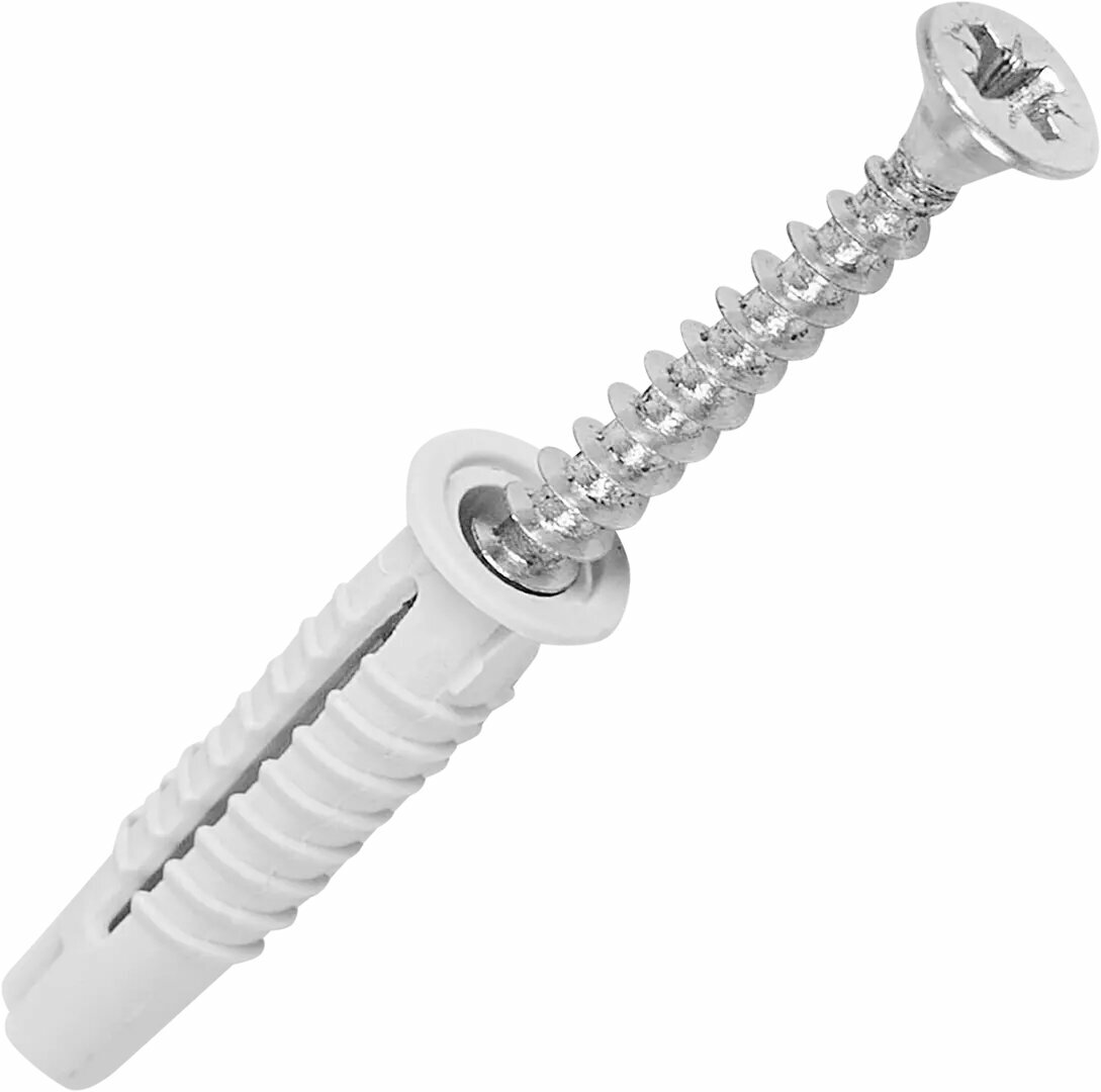 Дюбель потайной Standers PDU N 6x30 мм, с шурупом 4x35 мм, нейлон, 10 шт.