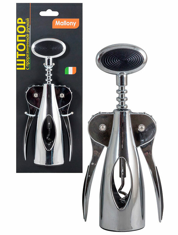 Штопор Mallony MODERNO, с прорезиненной ручкой (984041)