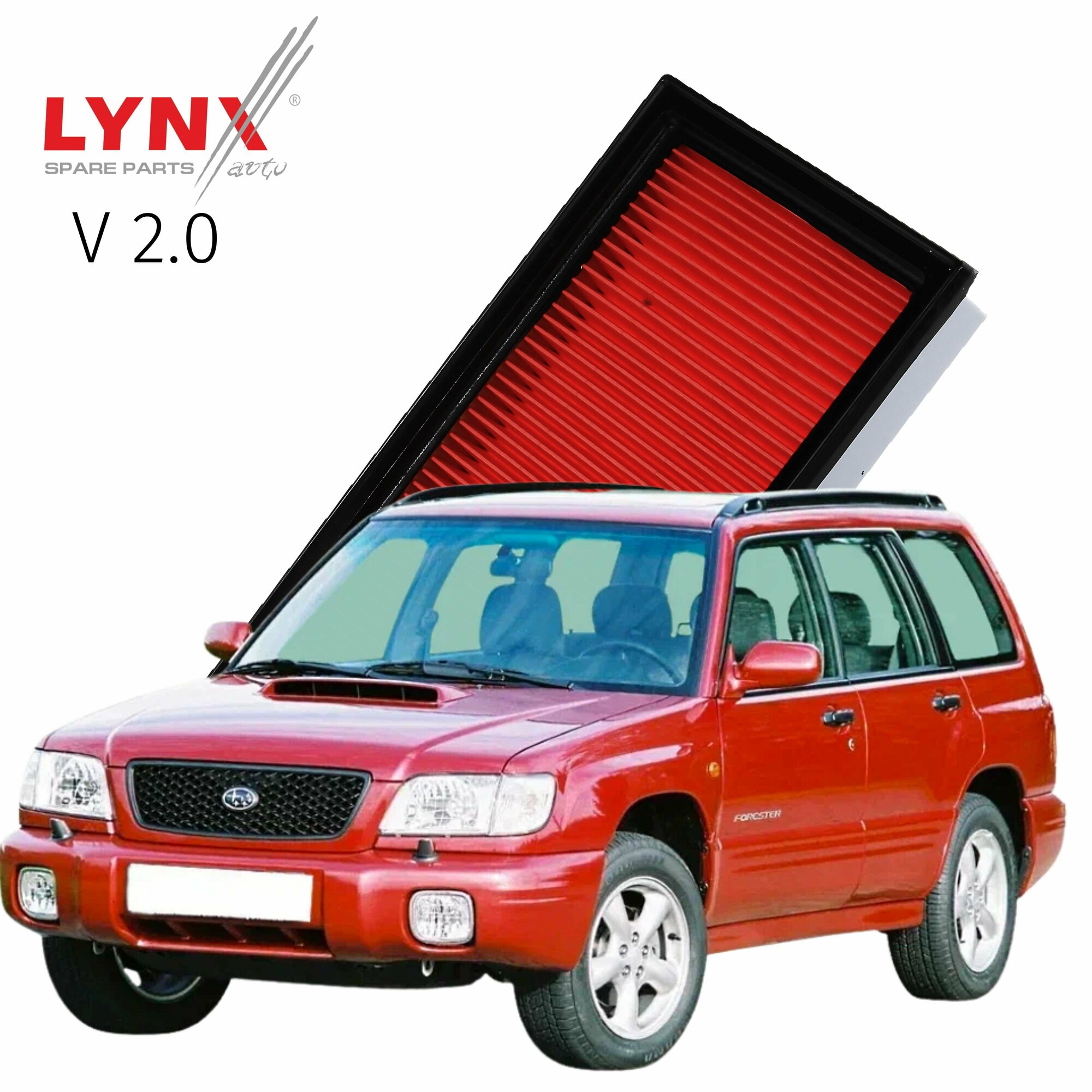 Фильтр воздушный Subaru FORESTER (1) / Форестер Форестер 1997 1998 1999 2000 2001 2002 V2.0 EJ202 / 1шт LYNXauto
