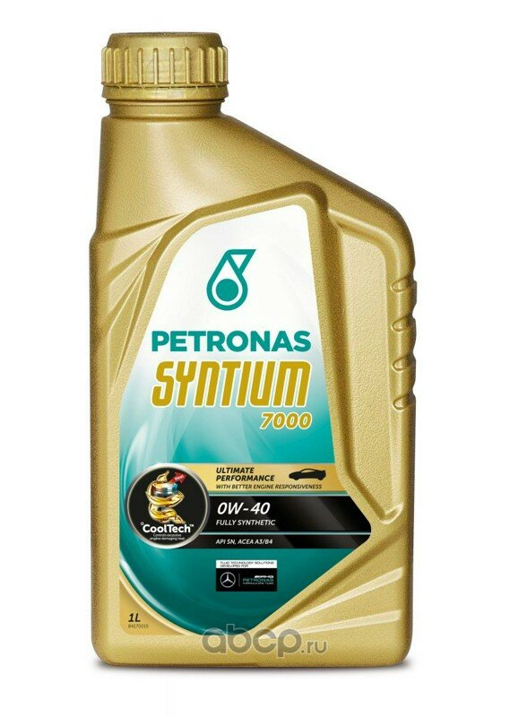 PETRONAS SYNTIUM 7000 E 0W40 1 литр Моторное масло для автомобиля