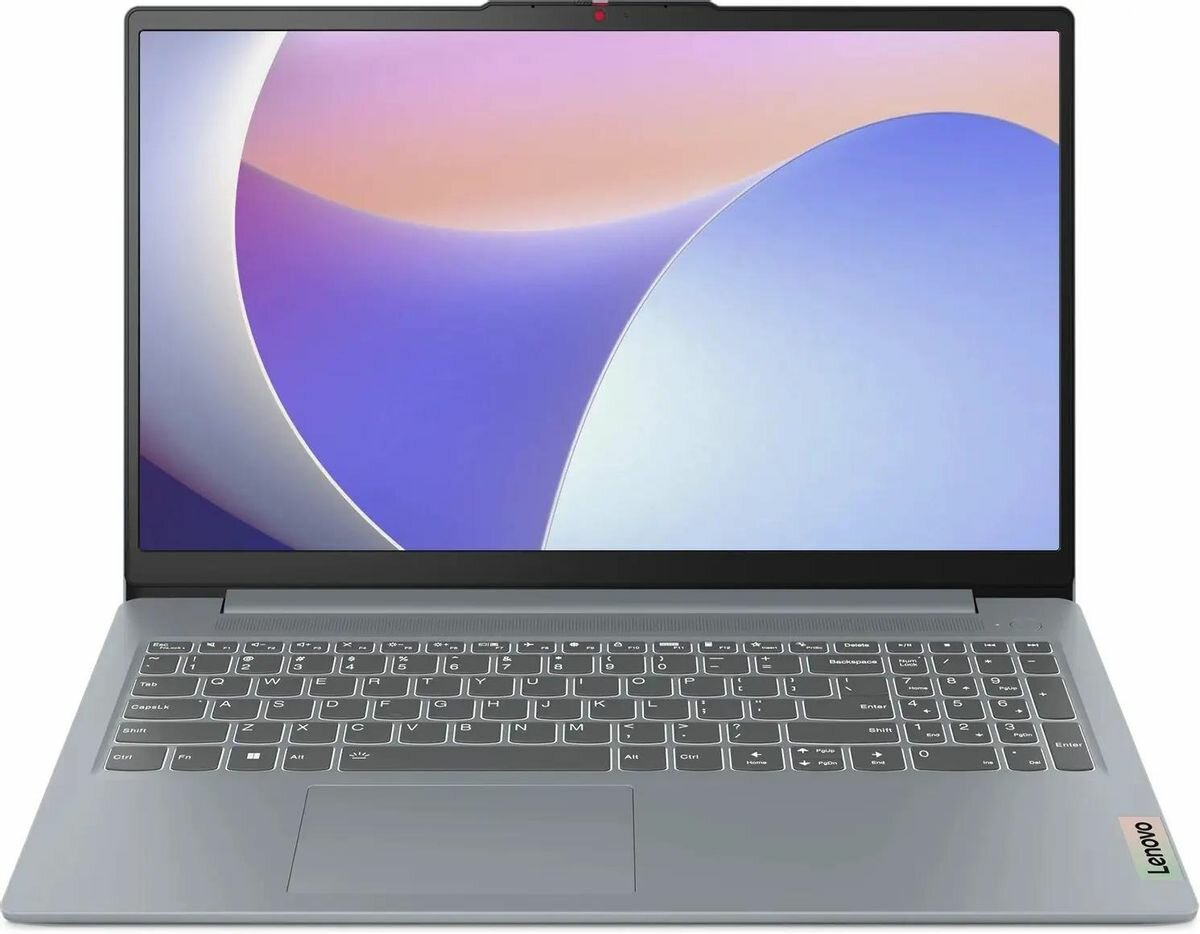 Ноутбук Lenovo IdeaPad Slim 3 15IRH8, 15.6", 2024, IPS, Intel Core i7 13620H 2.4ГГц, 10-ядерный, 16ГБ LPDDR5, 512ГБ SSD, Intel UHD Graphics, FreeDOS, серый 83EM007MPS
