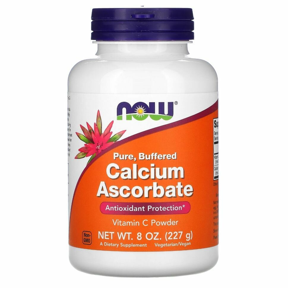 NOW Calcium Ascorbate 227gr, БАД для поддержания иммунитета