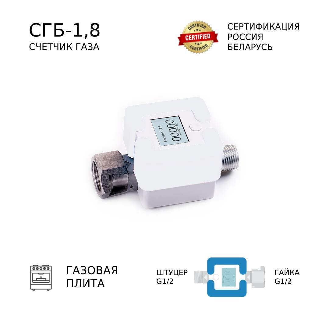 Счетчик газа Элехант СГБ-1.8 — купить по низкой цене на Яндекс Маркете