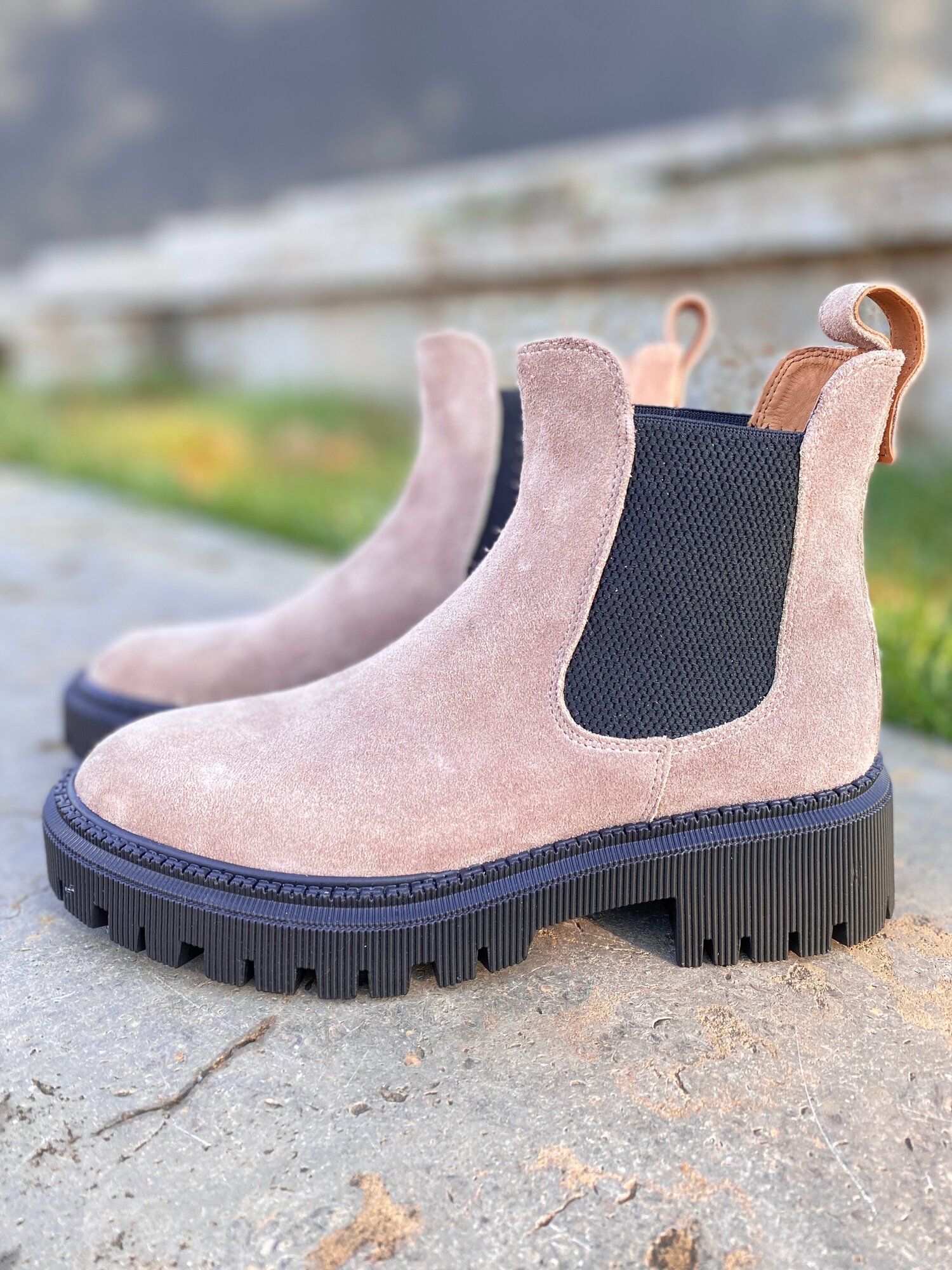 Ботинки челси Ботинки кожаные утепленные