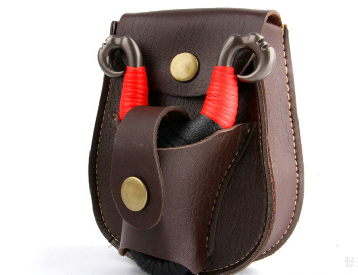 Сумка чехол для рогатки и шаров коричневая