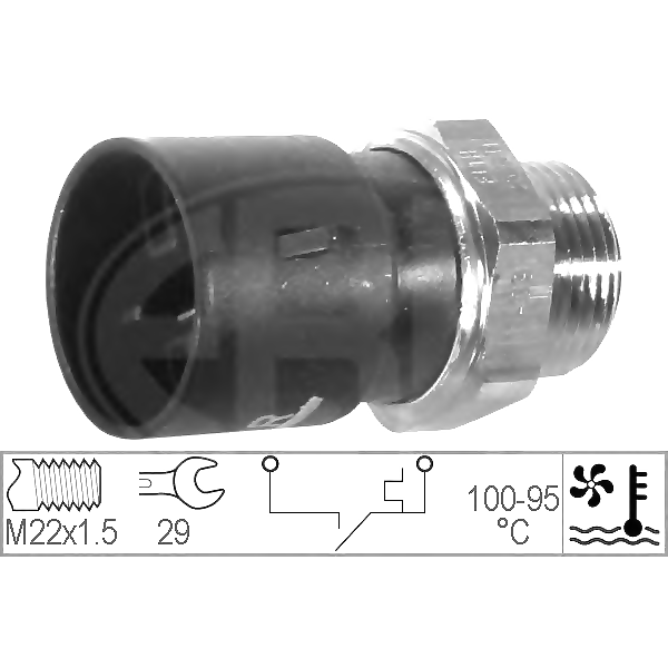 ERA 330298 (0915026 / 11915 / 1198909) датчик включения вентилятора Opel (Опель) Astra (Астра) f 1991-2001