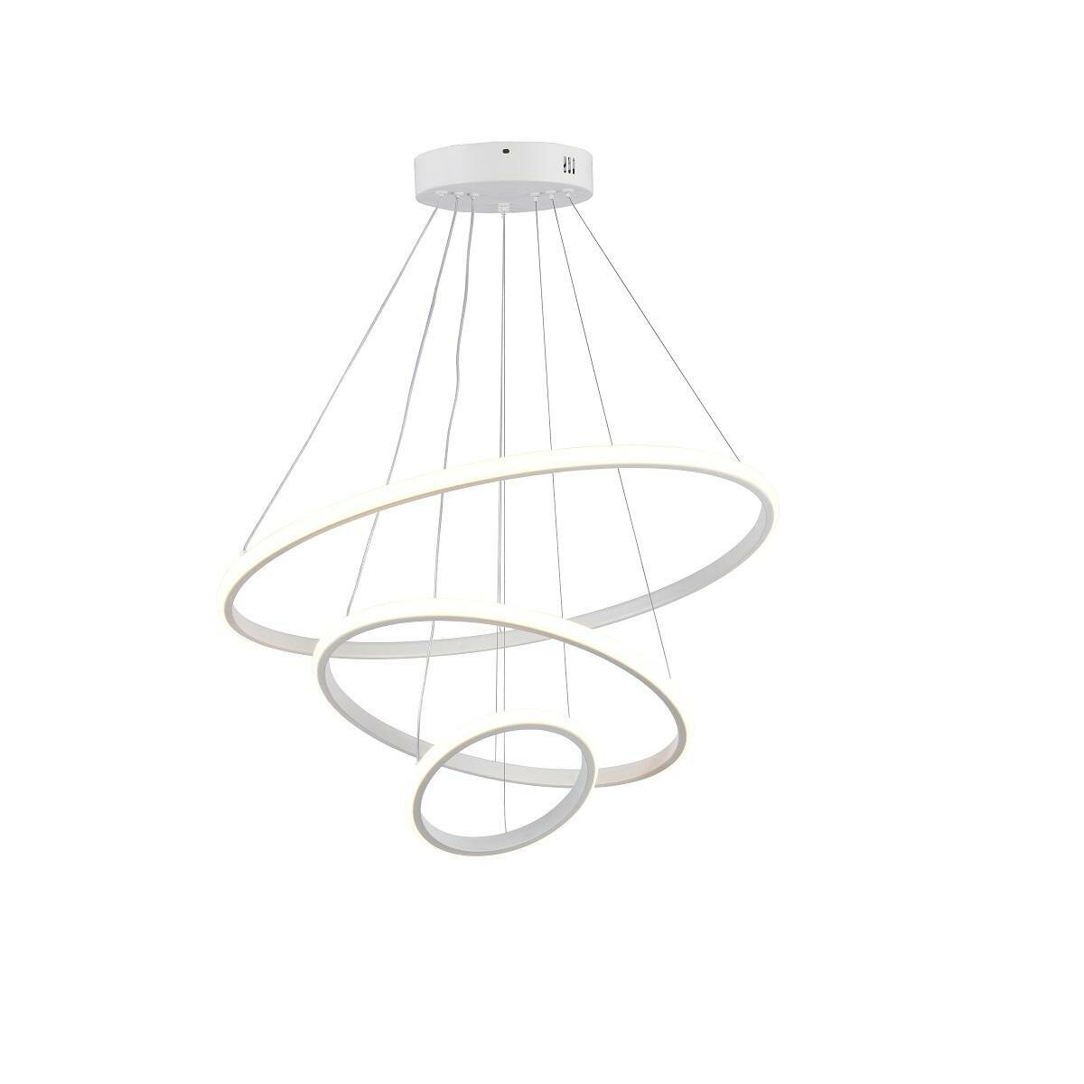 Подвесная светодиодная люстра Toplight Charissa TL1630H-LEWH, цвет Белый/Белый, материал Металл/Пластик