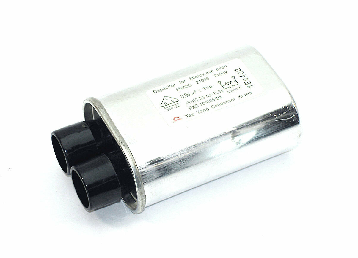 Конденсатор высоковольтный для свч (микроволновой) печи универсальный 0.95mF - 2100V