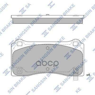 SP2824 колодки дисковые передние! Tesla Model 3/Model Y 17> Sangsin brake арт. SP2824