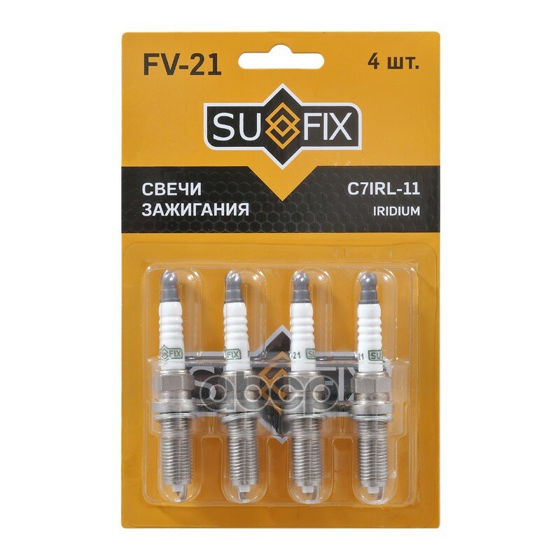 Свеча зажигания (Iridium + Nickel) SUFIX арт. FV21