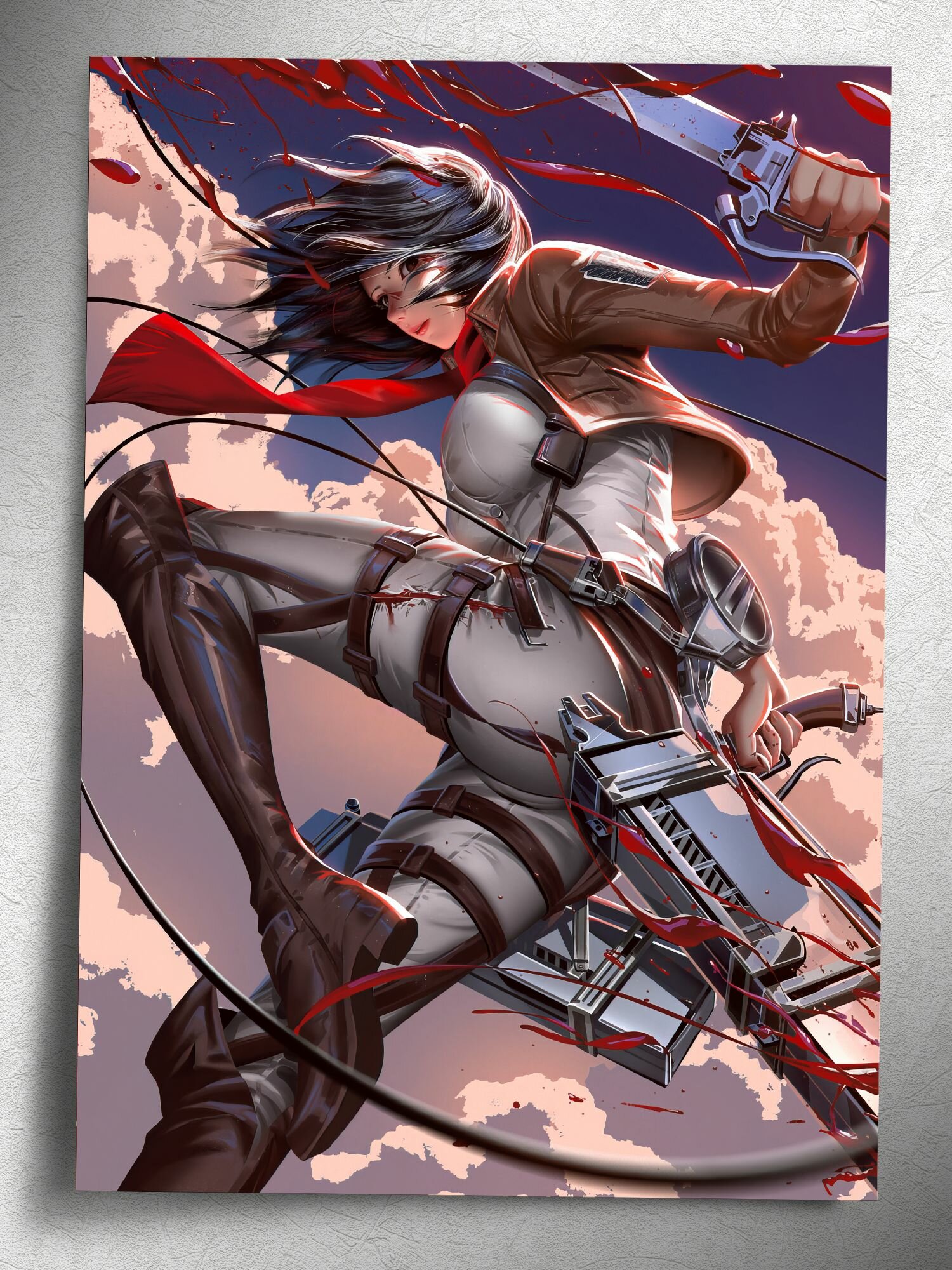 Постер: Микаса Аккерман (Атака Титанов)