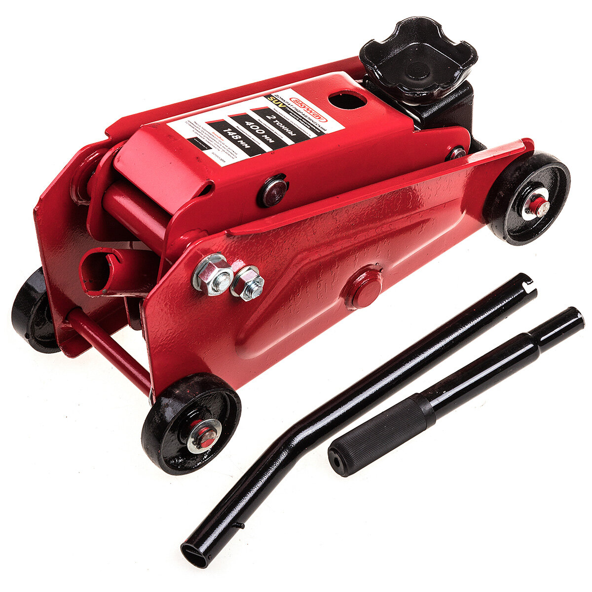 Домкрат гидравлический подкатной 2 т 148-400 мм для внедорожников в кейсе Skyway