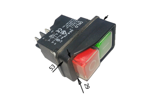 Выключатель (131-4) для бетономешалок 4 контакта, компрессоров, сверлильных станков