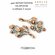 Подвеска веточка смородины набор фурнитуры 2 штуки Anna Bronze б5005(2)