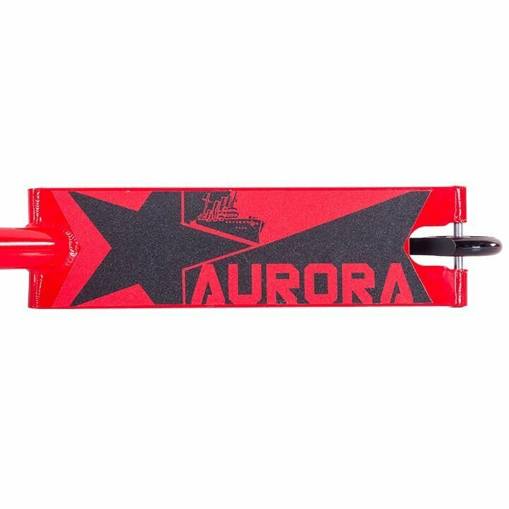 Самокат трюковой Aurora (red), Tech Team, для тренировок в скейт-парке и выполнения трюков — фото 1