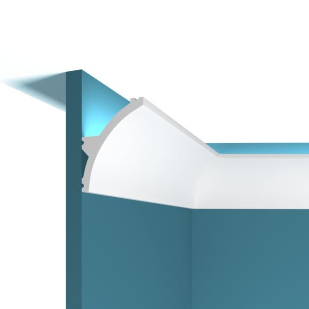 Плинтус потолочный под подсветку (карниз) ударопрочный Р94 Перфект Плюс 2 метра.