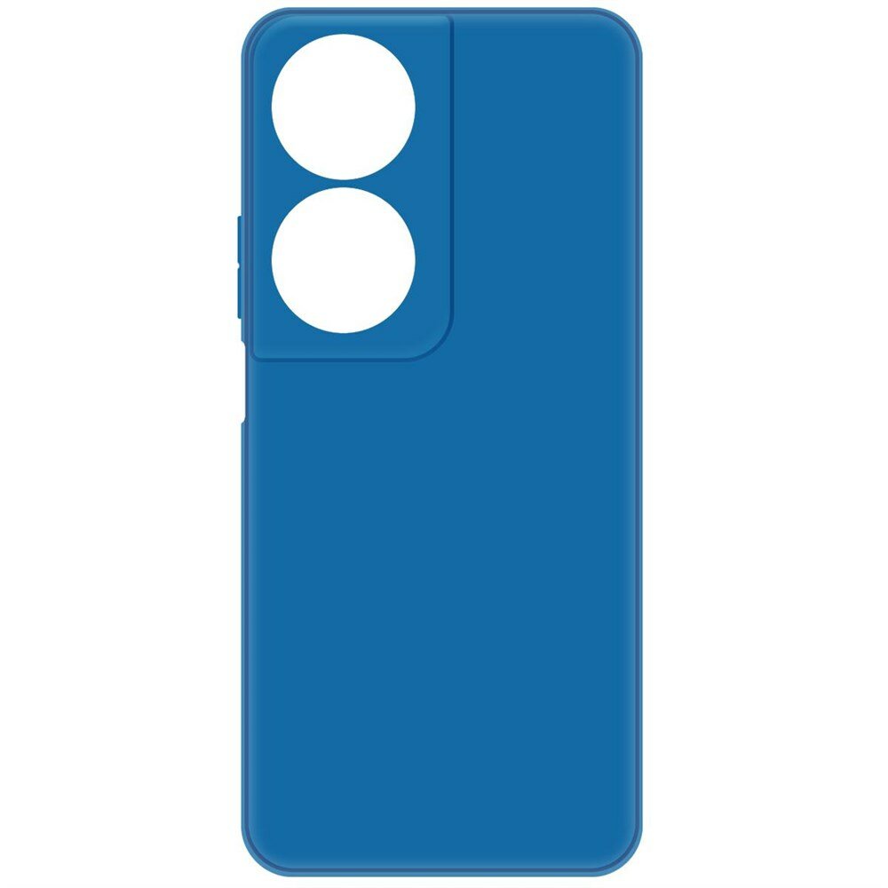 Чехол-накладка Krutoff Silicone Case для Honor X7b синий, soft touch, силикон