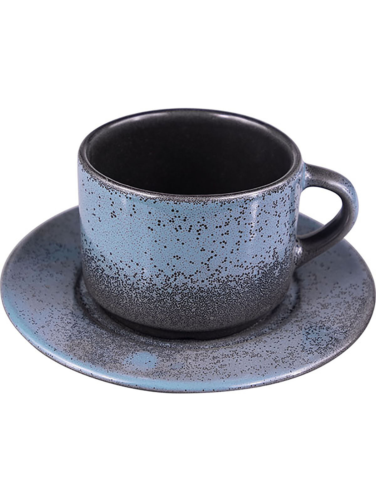 Чайная пара Борисовская Керамика Млечный путь бирюза, фарфор, 200 мл