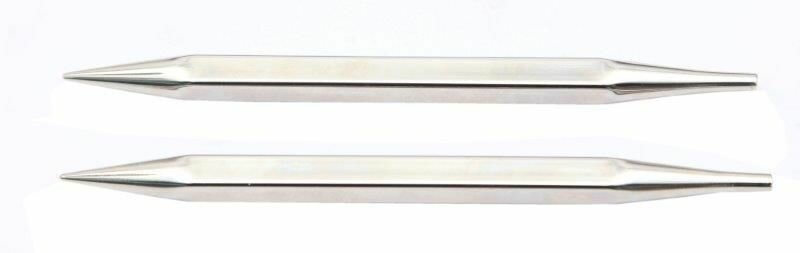 Спицы съемные Nova cubics 6,5мм для длины тросика 28-126см, никелированная латунь, серебристый, 2шт в упаковке, KnitPro, 12326