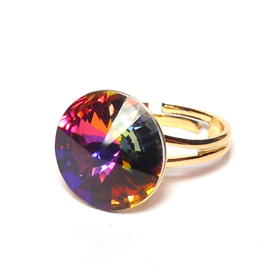 Кольцо, кристаллы Swarovski