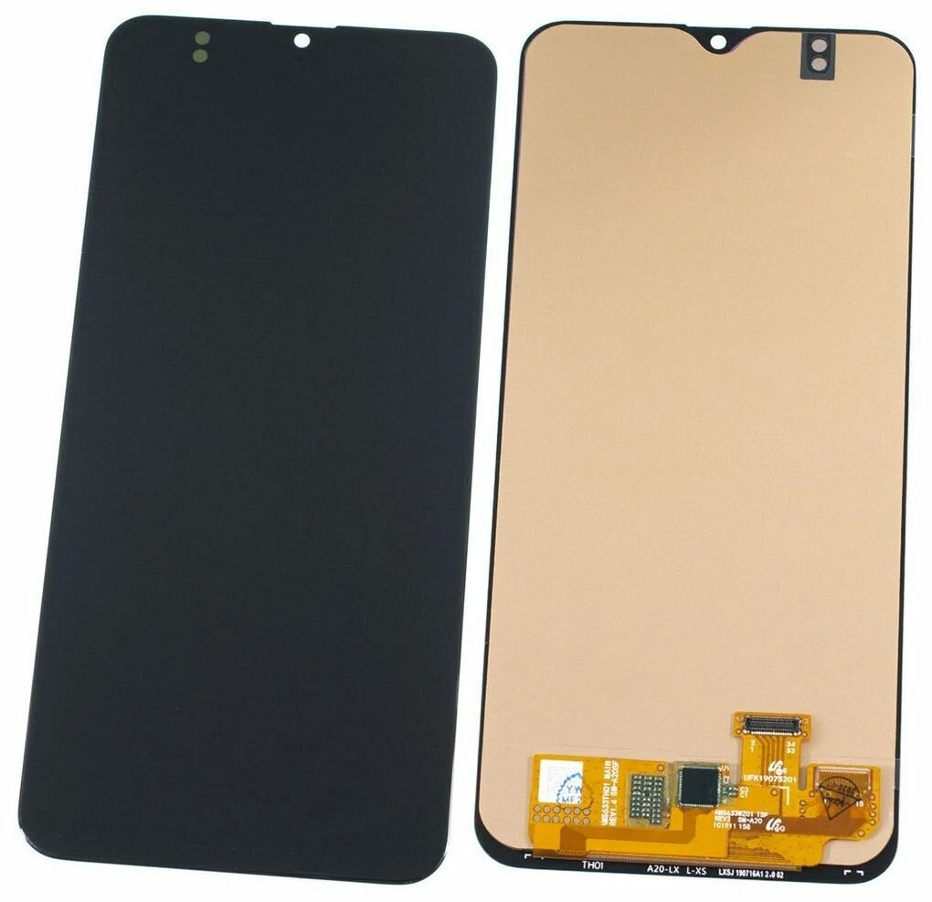 Дисплей Samsung Galaxy A20 2019/SM A205FN с сенсором черный (OLED)