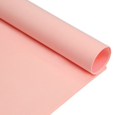 Фоамиран для творчества 1мм велюровый размер 50х50см, лосось (5шт)