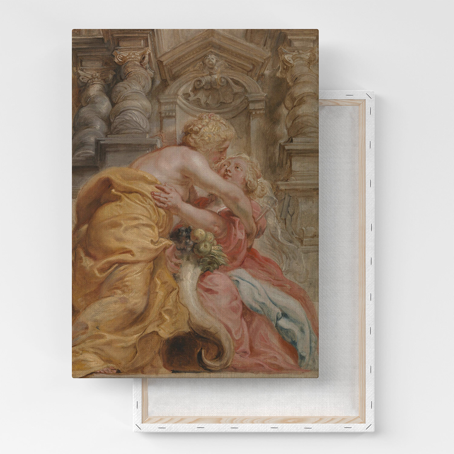 Картина на холсте, репродукция / Питер Пауль Рубенс - Peace Embracing Plenty / Размер 30 x 40 см