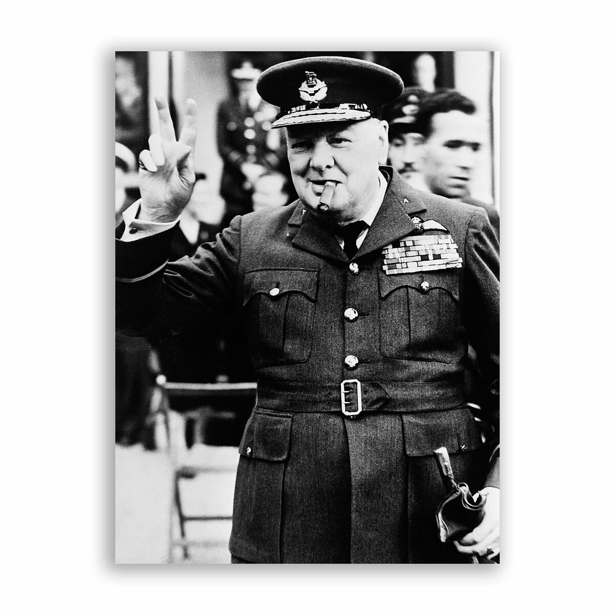 Постер, плакат на бумаге / Уинстон Черчилль / Размер 40 x 53 см