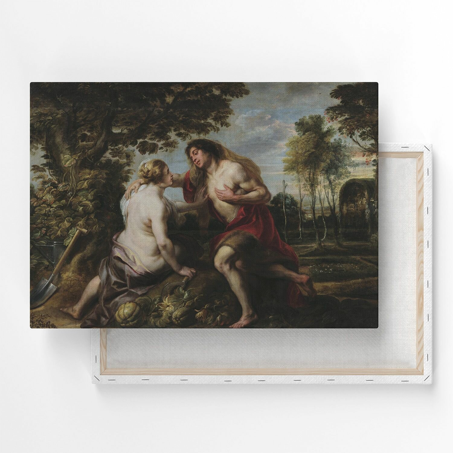 Картина на холсте, репродукция / Якоб Йорданс - Vertumnus and Pomona / Размер 60 x 80 см