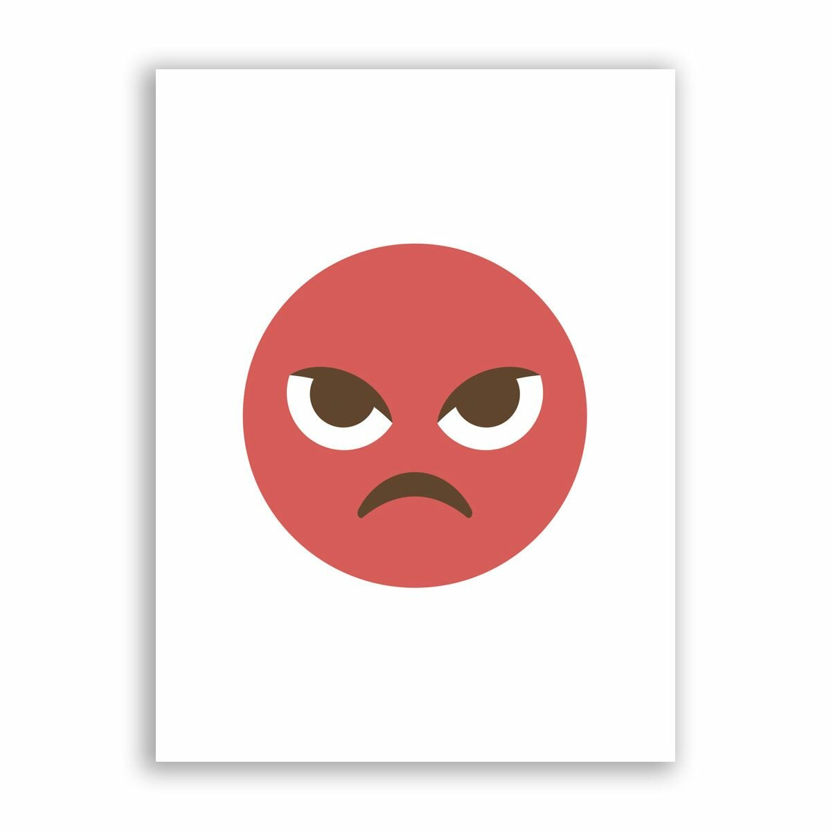 Постер, плакат на бумаге / Emoji / Надутое эмодзи / Размер 30 x 40 см