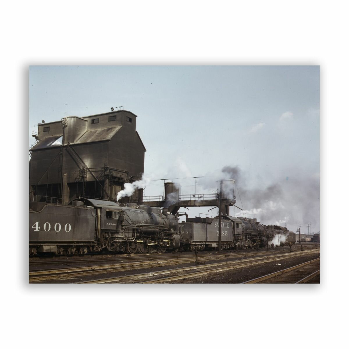 Постер, плакат на бумаге / Американские индустриальные ретро фотографии / Размер 60 x 80 см