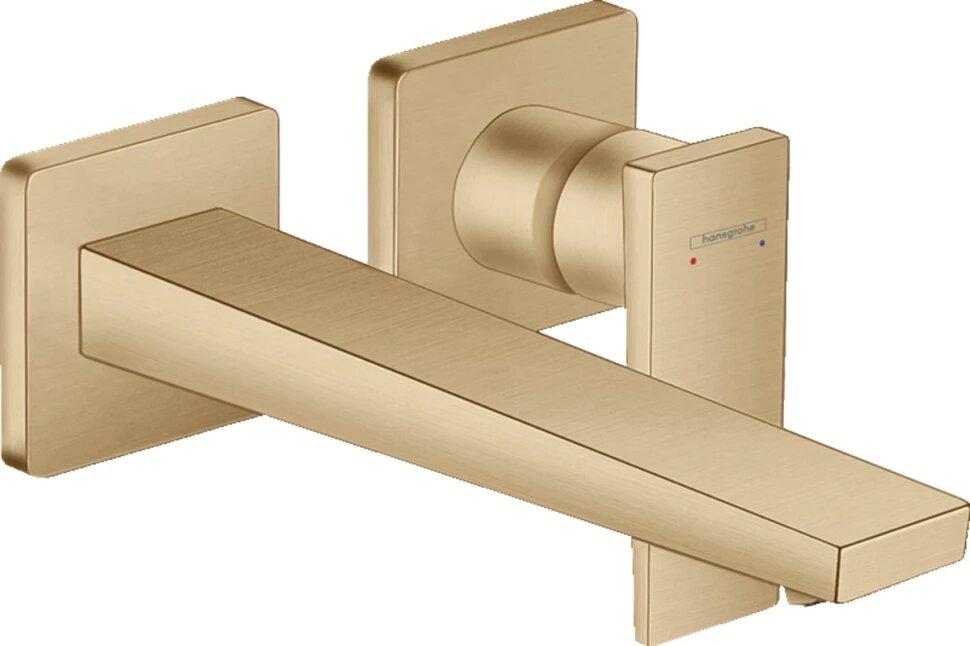 Смеситель для раковины Hansgrohe Metropol 32526140 встраиваемый, без донного клапана, бронза