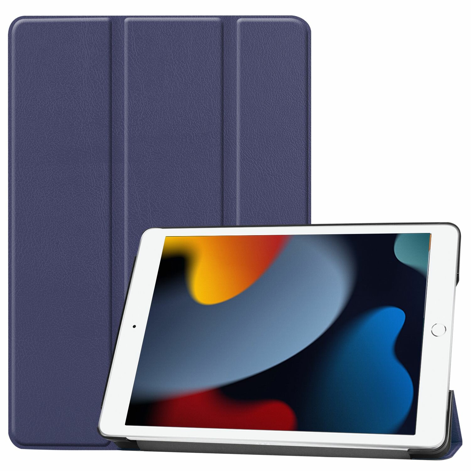 Чехол для iPad 7 / 8 / 9 10.2" синий — защита от царапин, пыли и ударов, доступ ко всем кнопкам и портам
