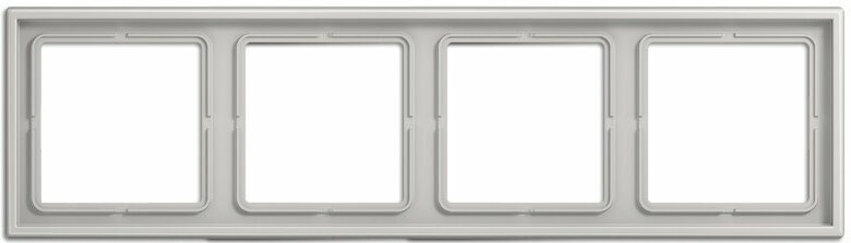 Рамка 4 поста JUNG LS984LG светло-серый 81x294мм