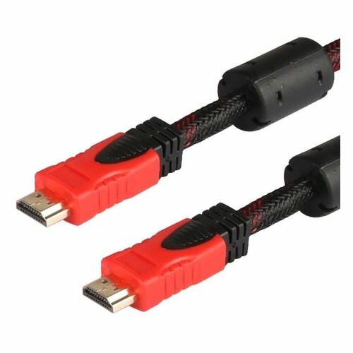 Кабель соединительный аудио-видео PREMIER 5-813R, HDMI (m) - HDMI (m) , ver 1.4, 1.5м, ф/фильтр, черный/красный [5-813r 1.5]