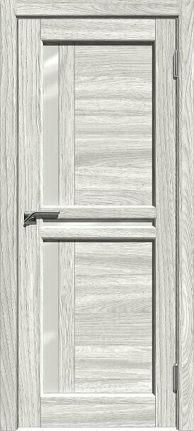 Межкомнатная Дверь Verda Матрикс М-19 Дуб Пепельный со Стеклом Сатинато 700х2000мм (полотно 1шт) / Верда.